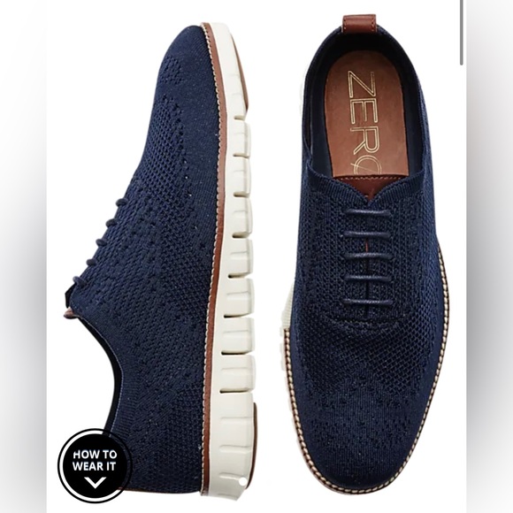 Cole Haan | Shoes | Cole Haan Zerogrand Stitchlite Knit Wingtip Oxfords ...